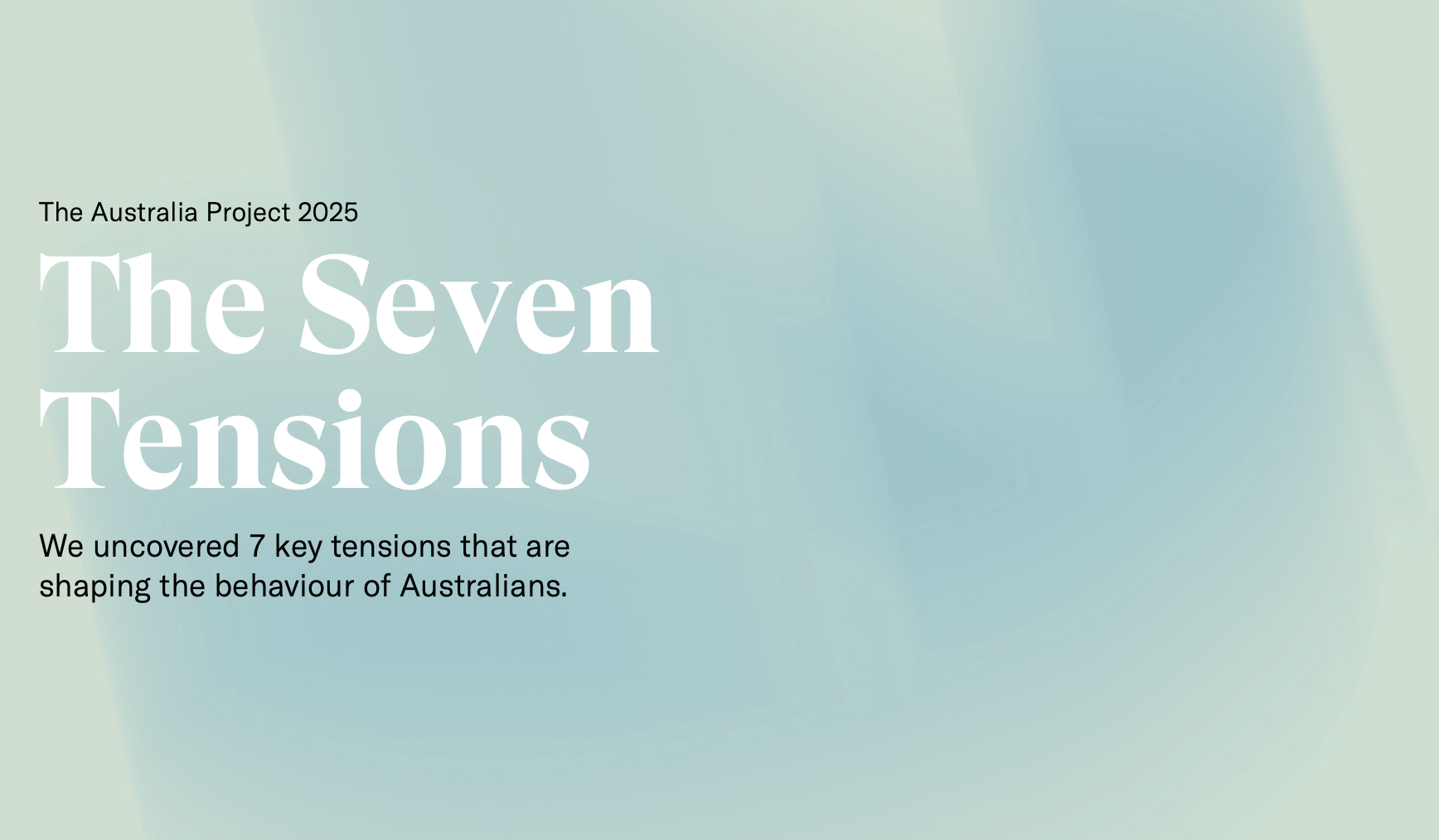 The Seven Tensions | The Lab